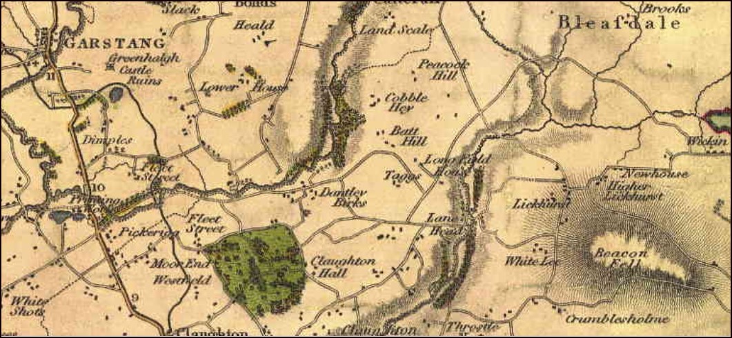 A 17th-century Lancashire road map – River Brock to Garstang – preston ...