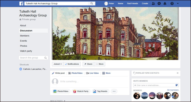 Tulketh Hall Archaeology Group – preston history